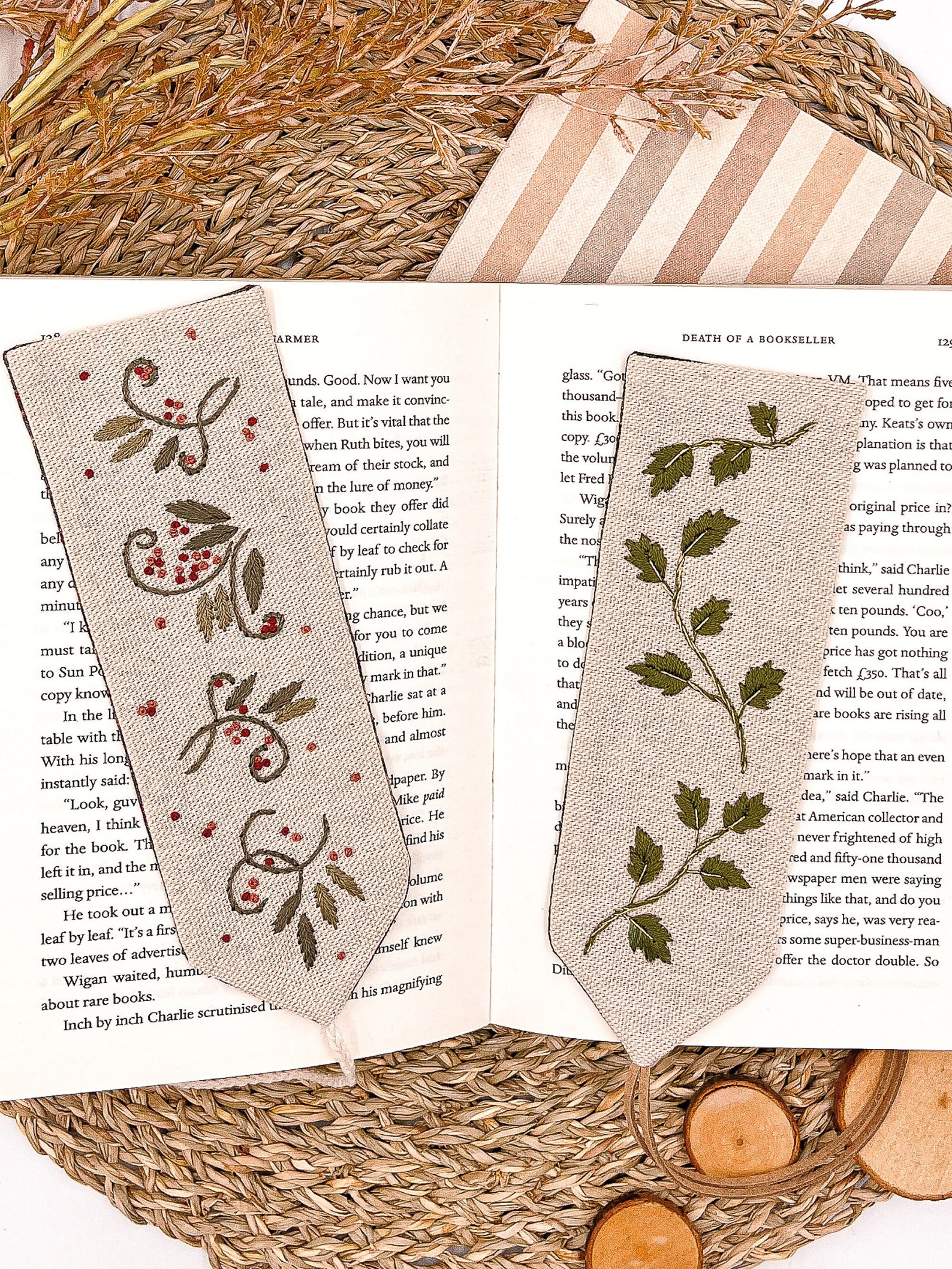 Embroidered Bookmark Template A Easy and Step By-step Tutorial to Sew ...
