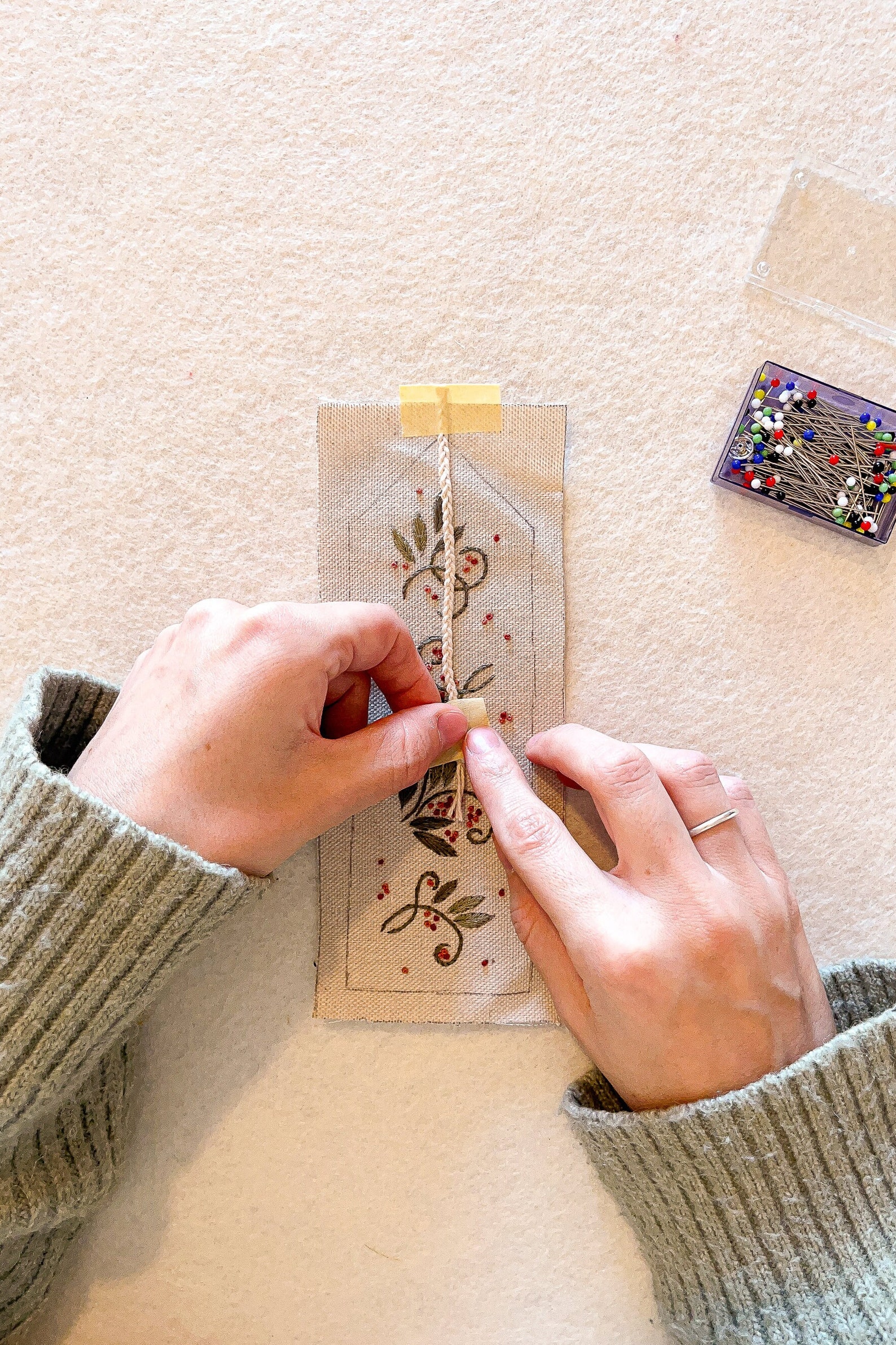 Embroidered Bookmark Template A Easy and Step By-step Tutorial to Sew ...