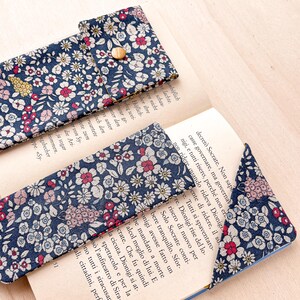 Blue Flowers Pencil Case, Floral Flat Pen Pouch, Pencils Bag, Aesthetic ...