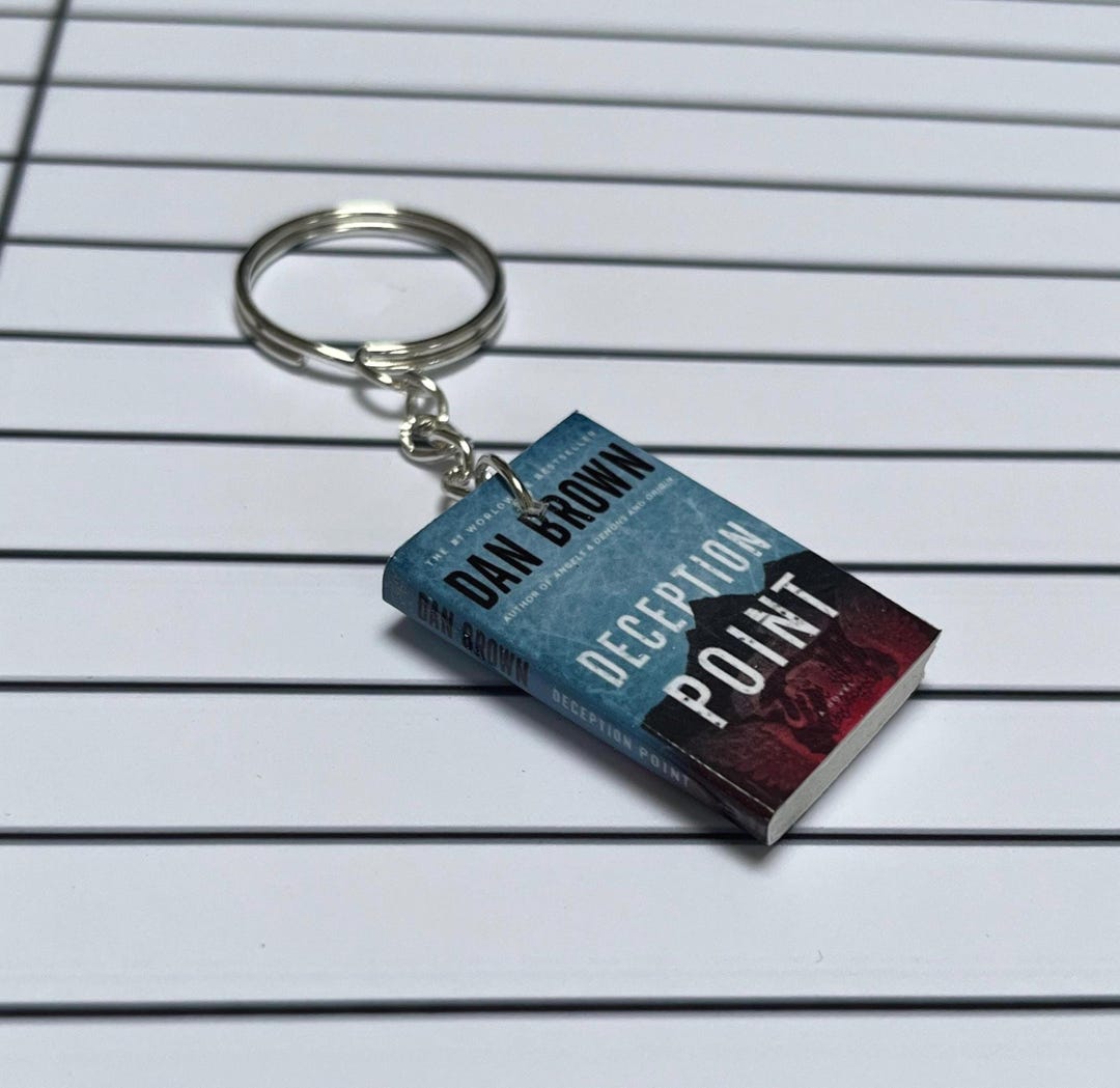 Dan Brown - Deception Point - Mini Book Keyring or Magnet - Book Lover ...