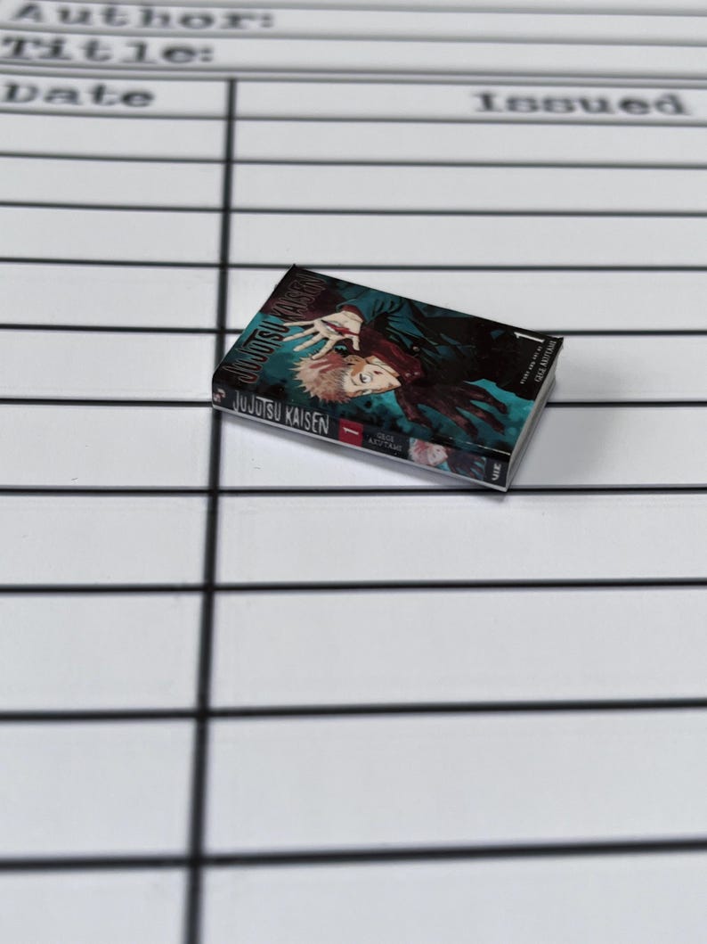 Jujutsu Kaisen Manga Anime - Mini Book Keyring or Magnet - Book Lover ...