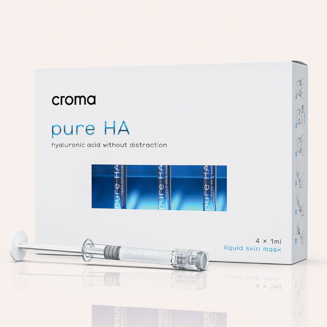 Croma Hyaluronic Acid Face Mask Gift for Her Pure HA Aging Skin ...