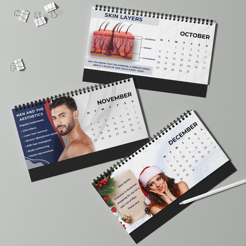 Aesthetic Calendar Med-spa Calendar Aesthetic Procedures Clinic Decor ...