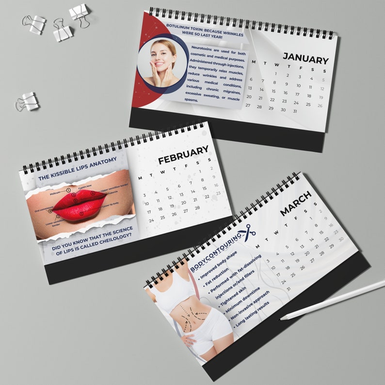 Aesthetic Calendar Med-spa Calendar Aesthetic Procedures Clinic Decor ...