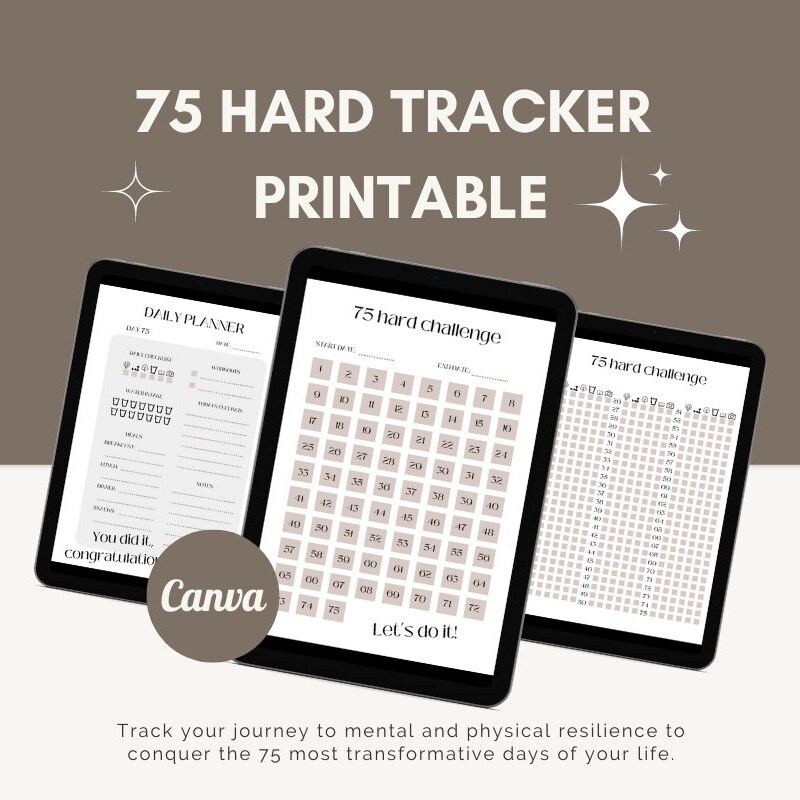 75 Hard Printable - Etsy