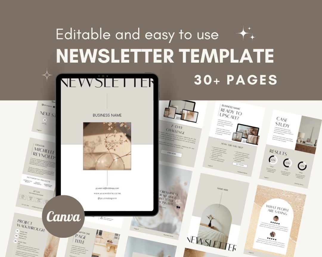 PLR Email Newsletter Design Template Email Marketing PLR Minimalistic ...