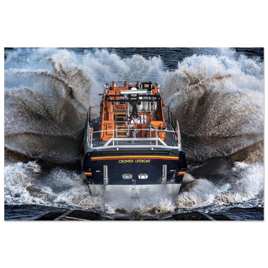 To the Rescue! - Poster - RNLI Lifeboat Launch - Etsy