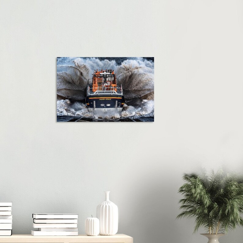 To the Rescue Poster RNLI Lifeboat Launch - Etsy