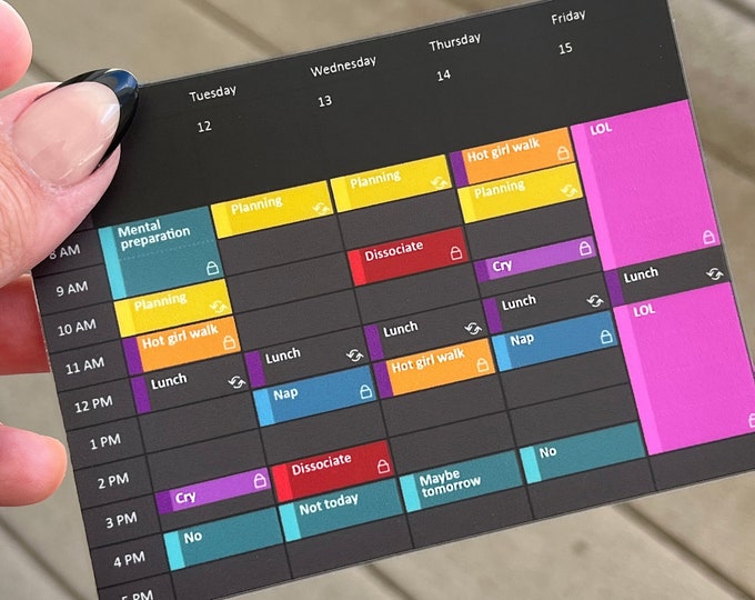 Booked & Busy Outlook Calendar Vinyl Sticker | Stickers for the ...