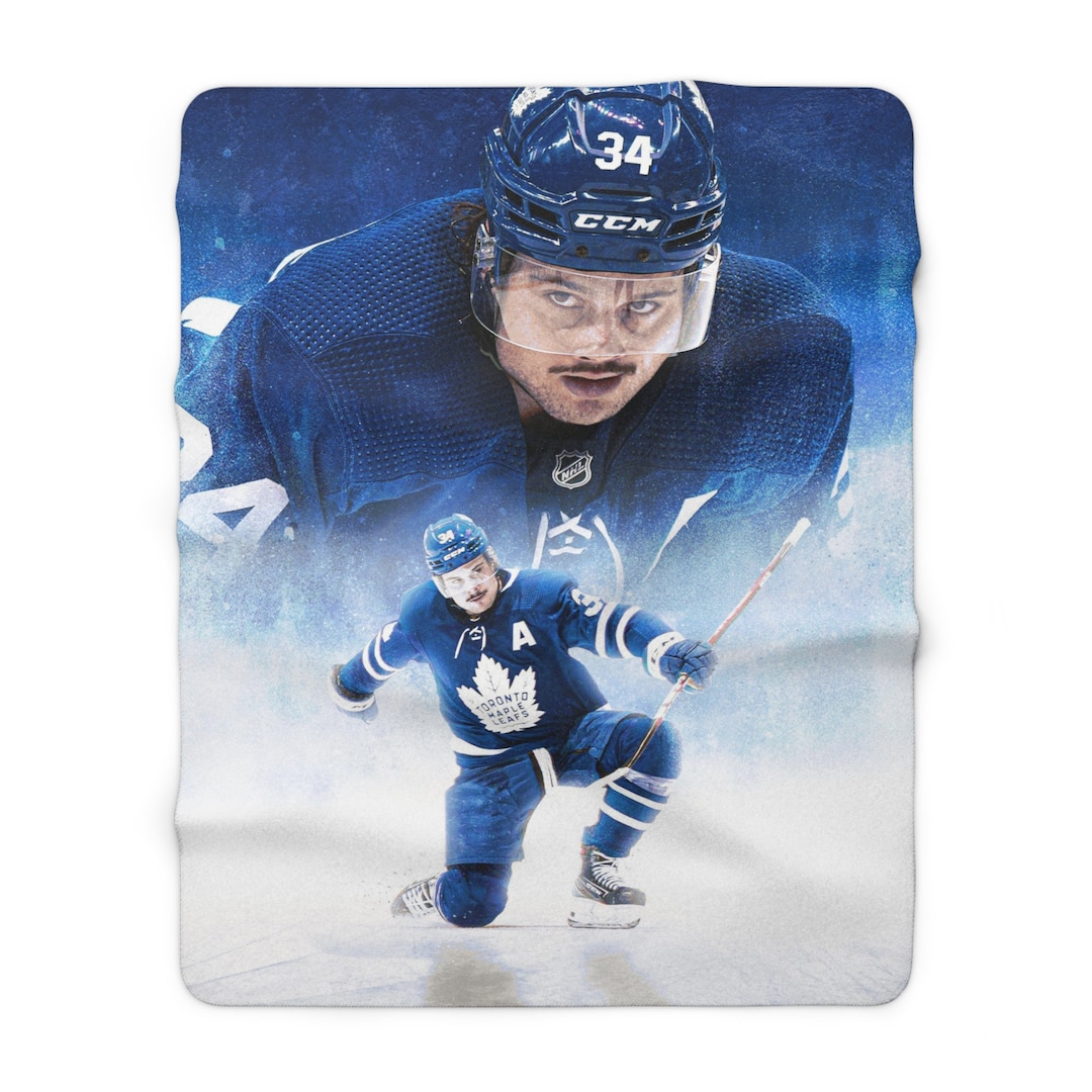 Auston Matthews Sherpa Fleece Blanket | Toronto Maple Leafs Fan Gift - Etsy