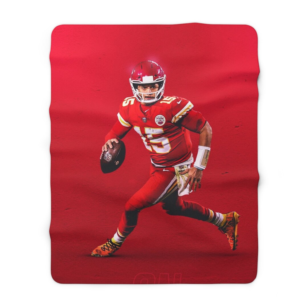 Patrick Mahomes Sherpa Fleece Blanket | Gifts for Chiefs Fans | Gifts ...