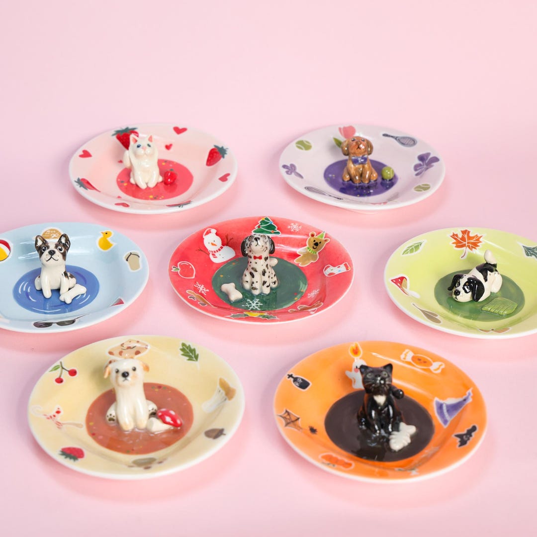 Custom Memorial Pet Ring Dish Personalized Pet Phote Ceramic Jewelry ...