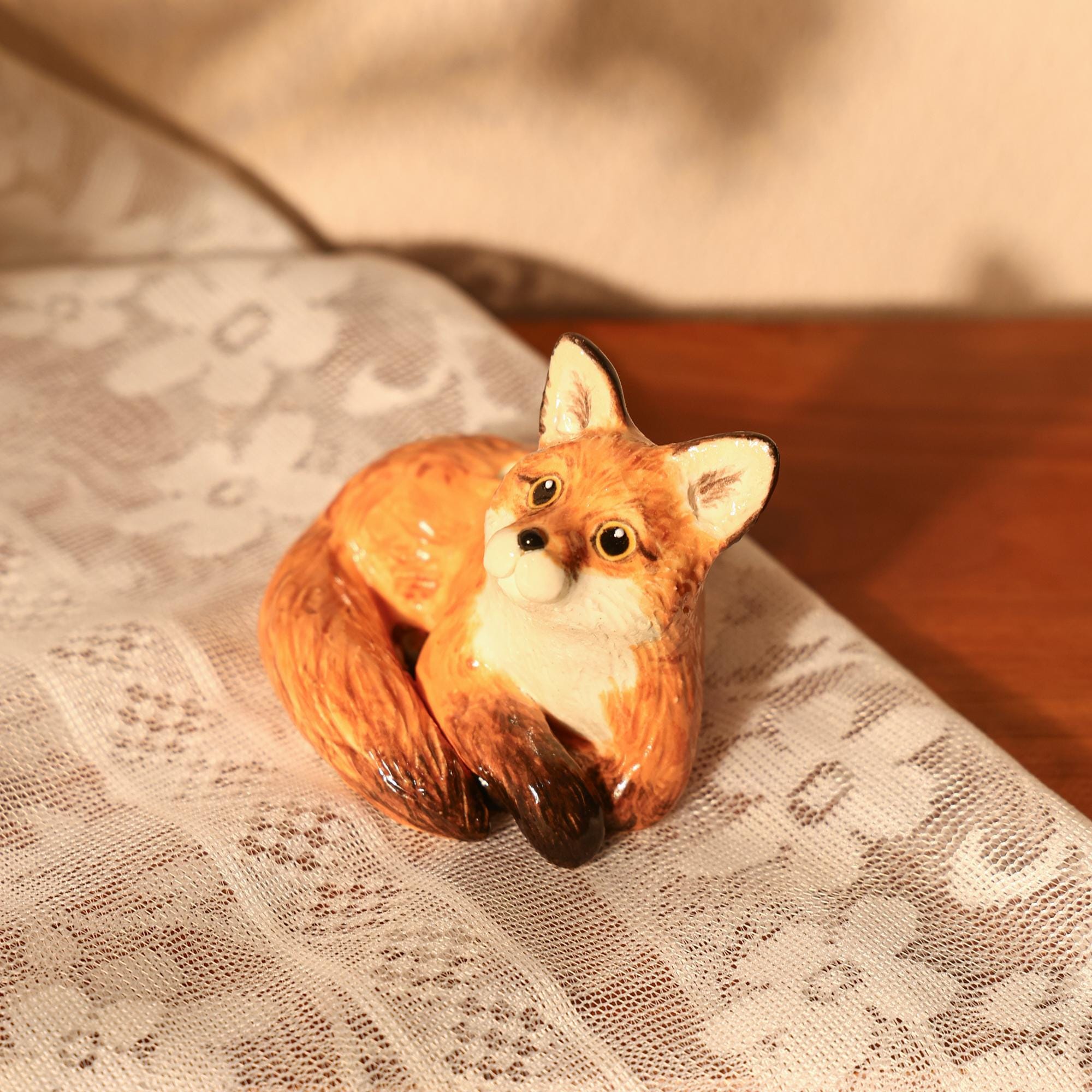 Whimsical Vintage Ceramic Fox Candle Holder – Woodland Animal Cake ...