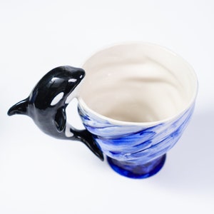 Orca Mug 13.4oz Handmade Ceramic Mug Housewarmig Gift Home Kitchen ...