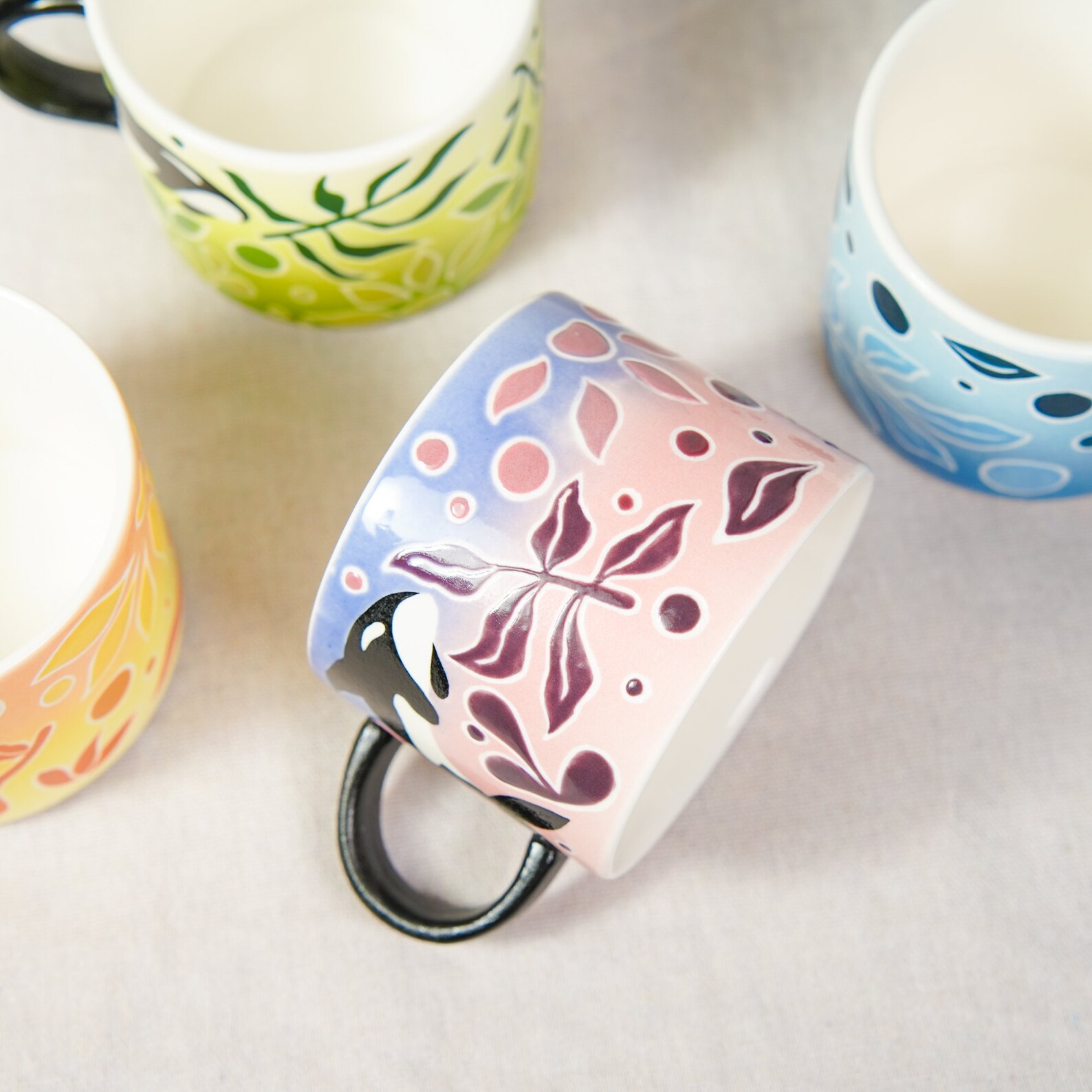 Orca Ceramic Mug & Tray Set Rustic Coffee Mug Country Style Jewelry ...