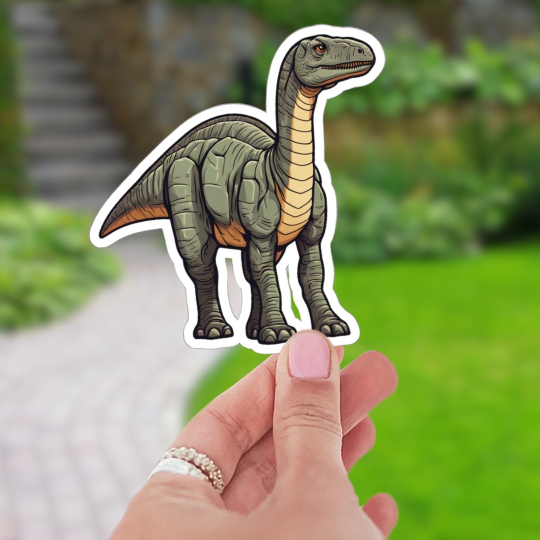 Brachiosaurus Dinosaur Sticker, Laptop Book, Kindle E-reader, Hydro ...