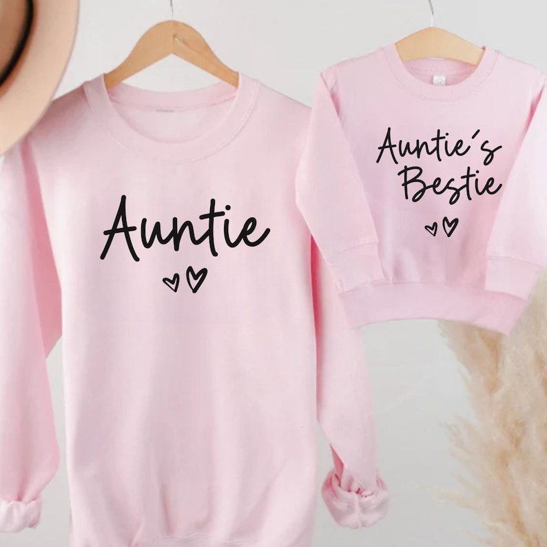 Personalized Auntie's Bestie Matching Set Auntie Niece Nephew Matching ...