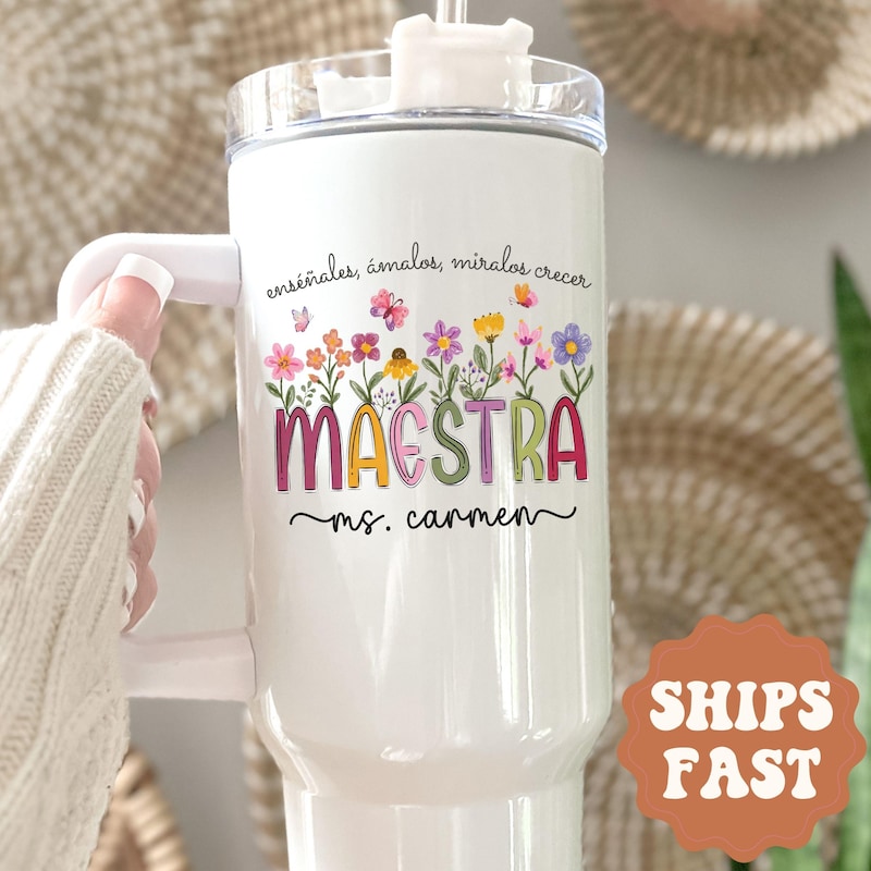 Maestra Personalized Cups - Etsy