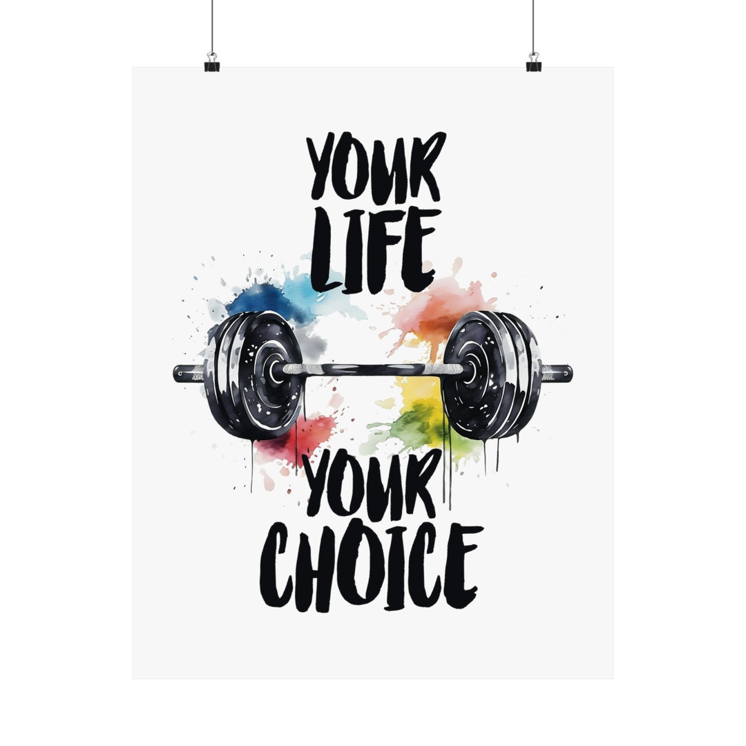 Barbell Workout Poster, Gym Art Print, Home Gym Wall Art, Fitness ...