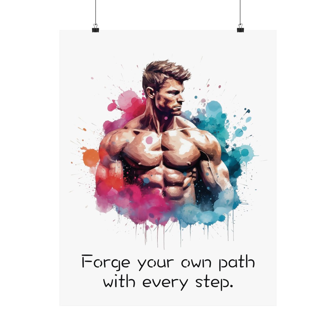 Bodybuilding Poster, Fitness Art Print, Home Gym Wall Decor, Gift for ...