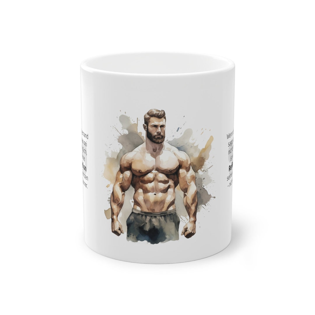 Gym Mug Fitness Motivation #6 - With a Powerful Quote and Bodybuilder ...