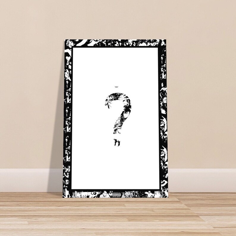 Question Mark Poster, Xxxtentacion, Premium Poster, High Quality, Clean ...