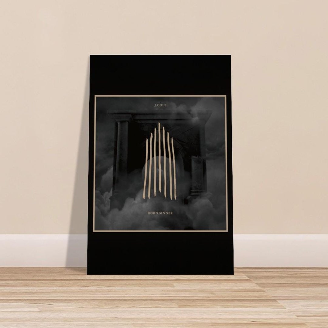 Born Sinner Poster, J. Cole, Premium Poster, High Quality, Clean ...