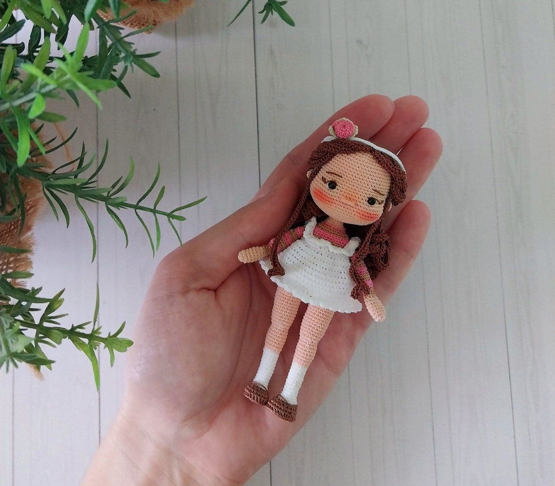 Handmade Amigurumi Crochet Miniature Doll - Cute Collectible Toy - Etsy