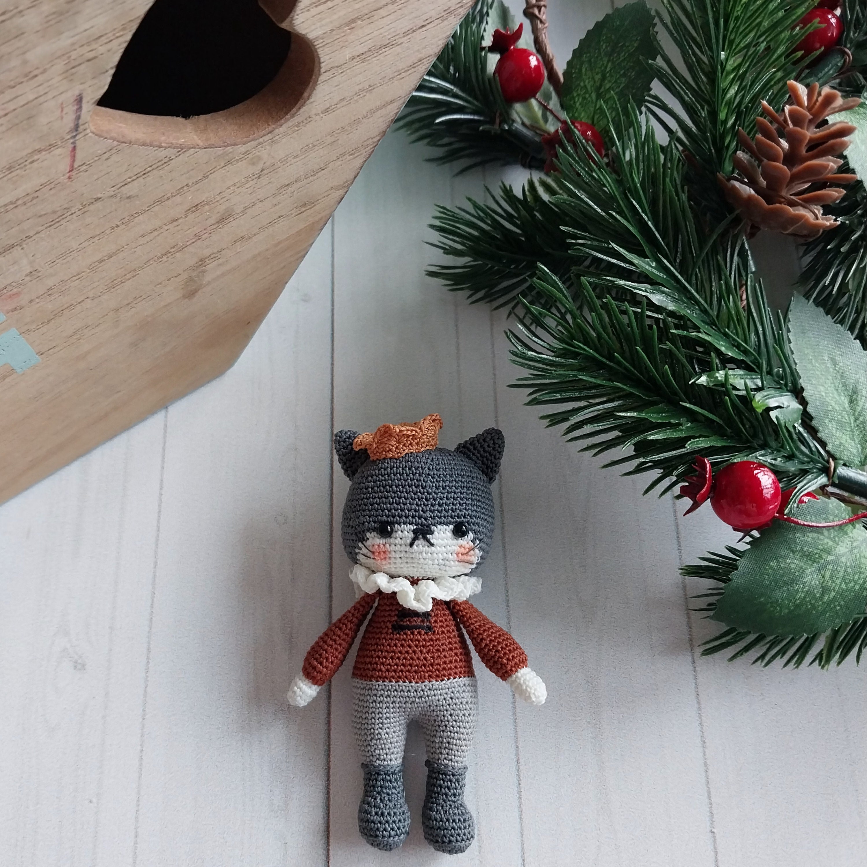 Handmade Amigurumi Crochet Miniature Cat Adorable Tiny Kitty Toy - Etsy