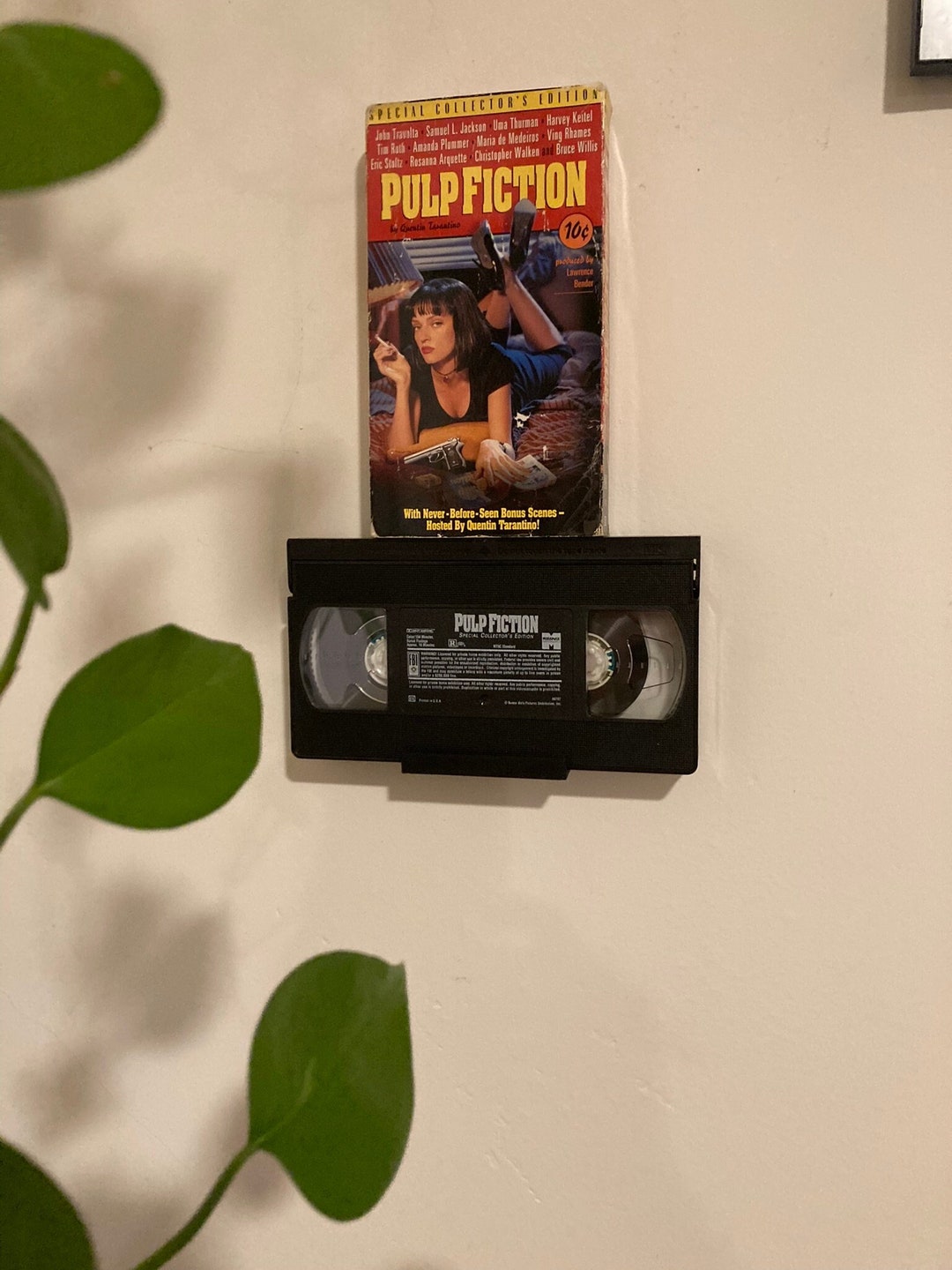 4-pack Vhs Tape Wall Display Shelf Stand Movie Collection - Etsy