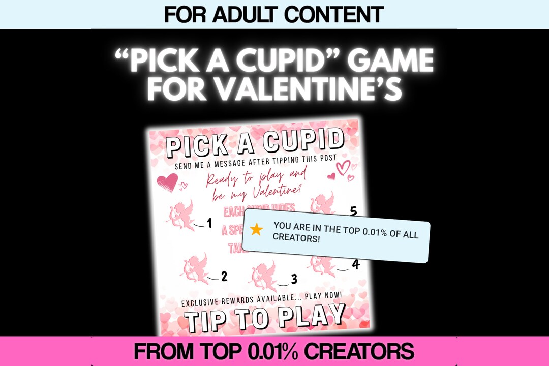 Pick a Cupid Game for Valentine's Day for Onlyfans / Onlyfans Game ...
