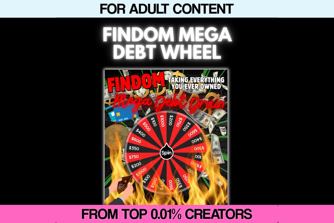 FINDOM Mega Debt Wheel Spin Game Template for Onlyfans Used by the TOP ...