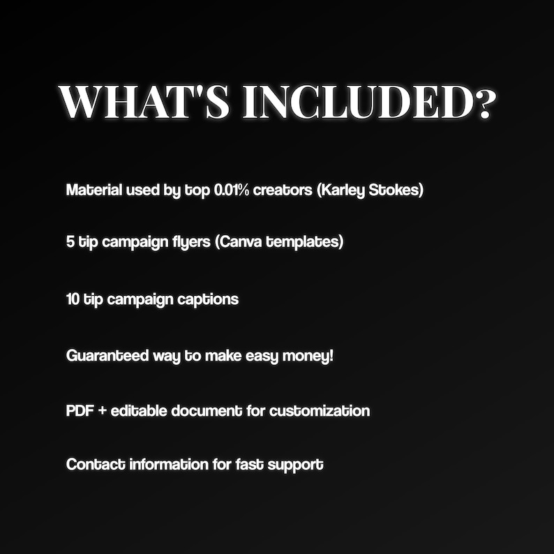 Onlyfans Tip Campaign Flyers and Captions Bundle / Flyers for Onlyfans ...