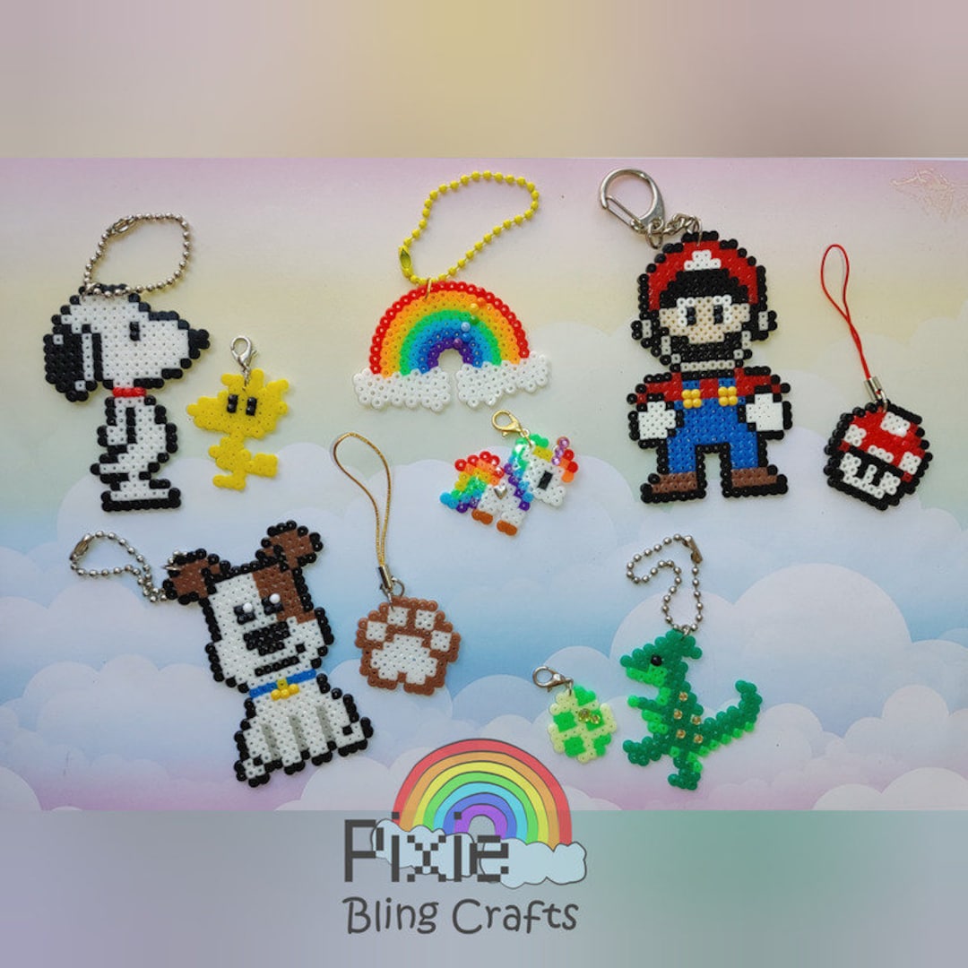 Hama Beads Characters Sets Charms for Bags, Backpacks, Clothes - Etsy