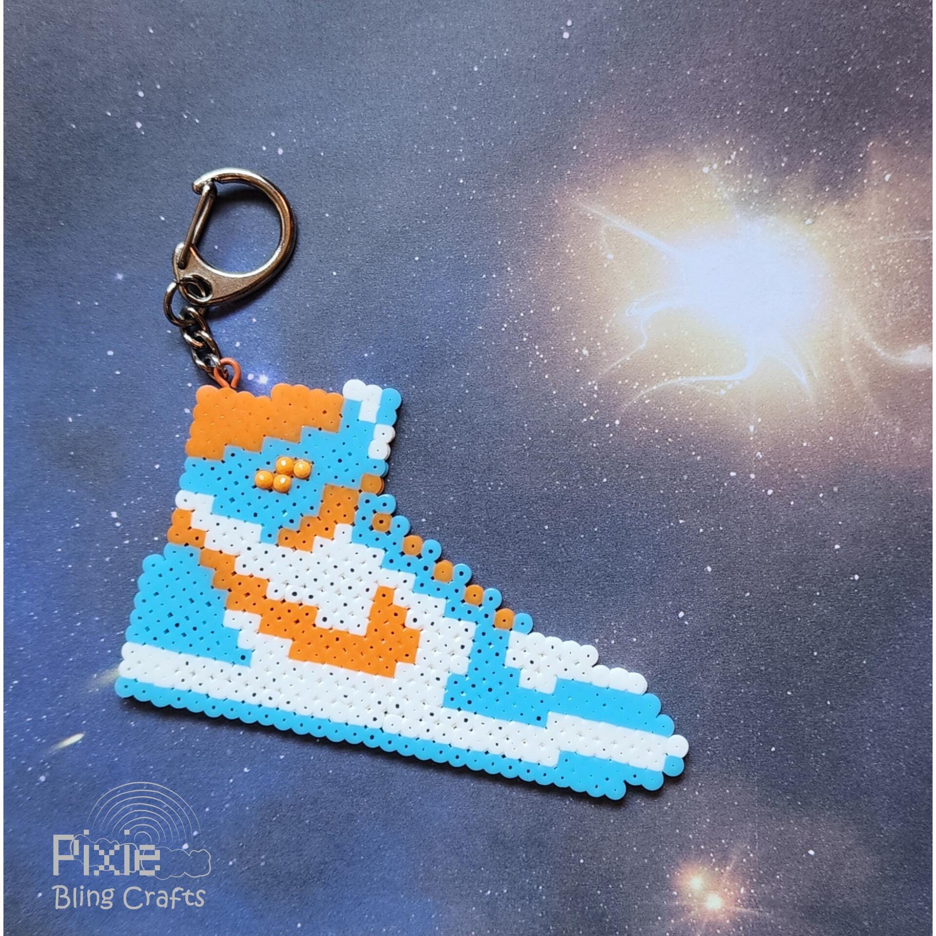 Hama Perler Beads Nike Jordan Air Sneakers Bag Charm, Backpacks Charm ...