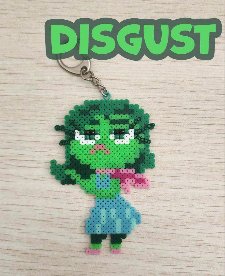 Hama Perler Beads Pixel Art Bag Charm Inside Out Emotions - Etsy