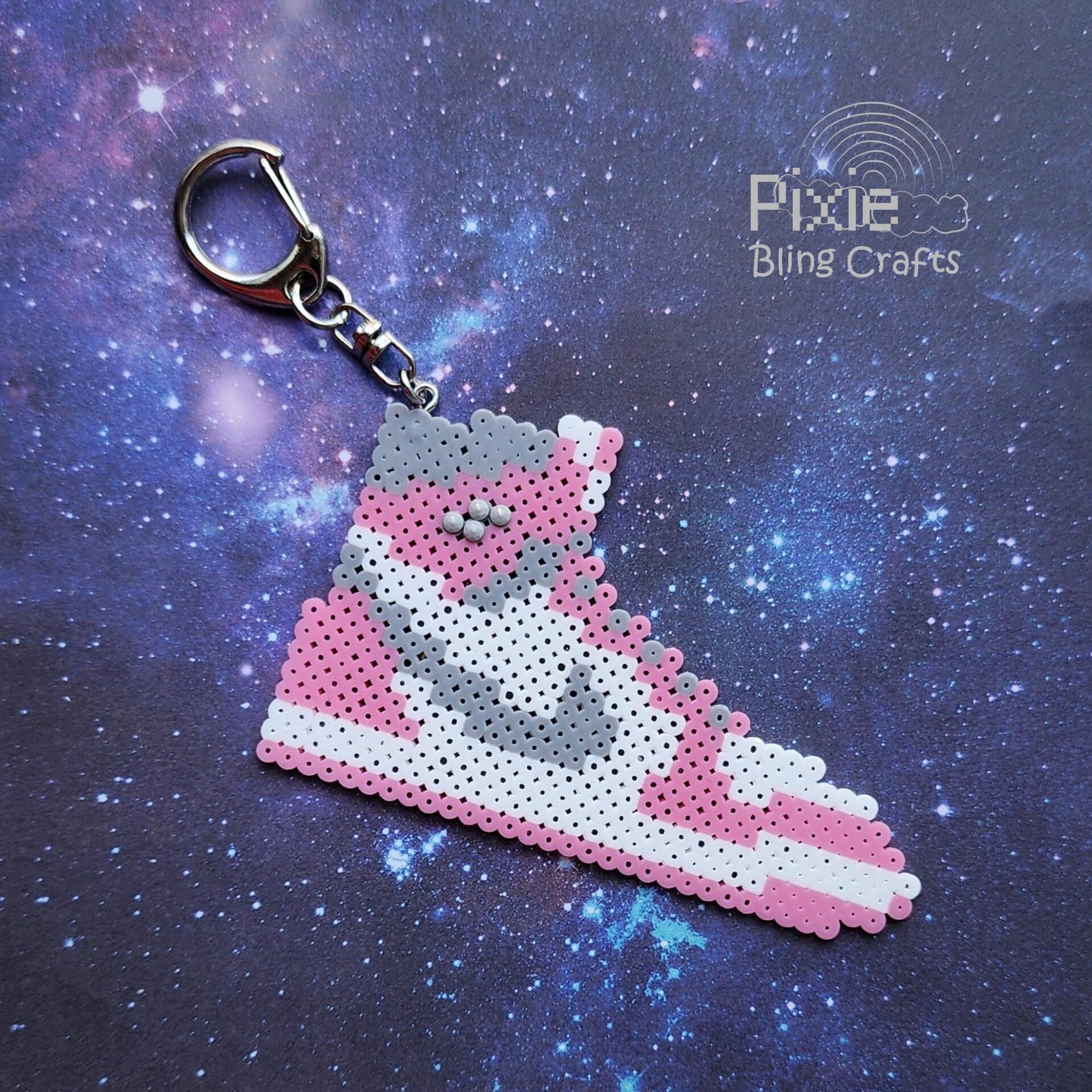 Hama Perler Beads Nike Jordan Air Sneakers Bag Charm, Backpacks Charm ...