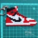 Hama Perler Beads Nike Jordan Air Sneakers Bag Charm, Backpacks Charm ...