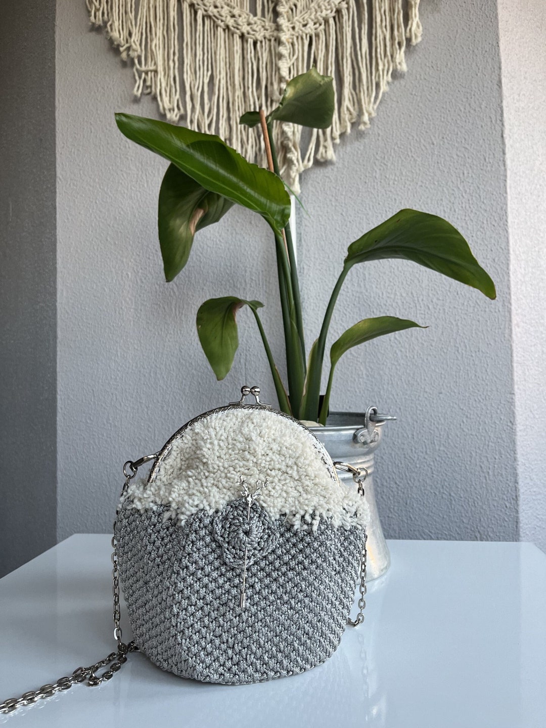 Crochet Patterns Bag, Bag for Women, Valentines Day Gift Bags, Tote Bag, Bohemian Bag, Vintage ...