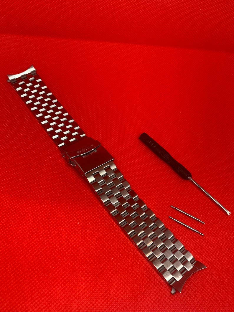 SEIKO 20mm Heavy Duty Watch Strap Bracelet With Curved Lug Ends - Etsy