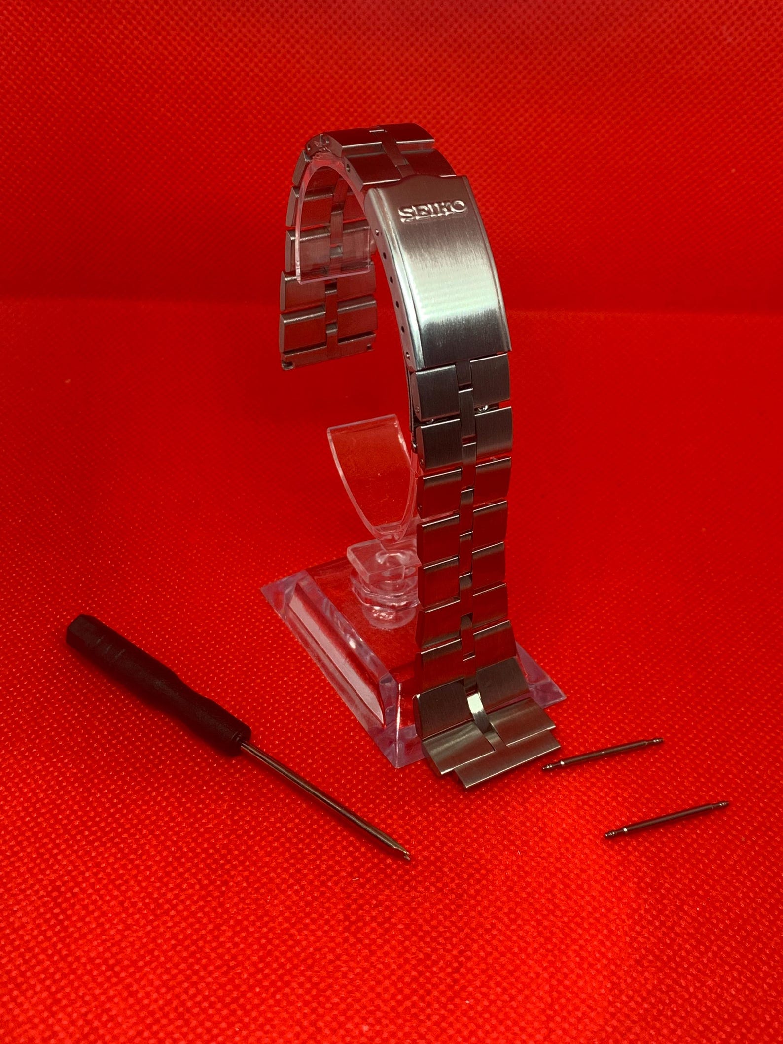SEIKO BULLHEAD Fishbone 20mm Watch Strap Bracelet Band 6138-0040 6138 ...