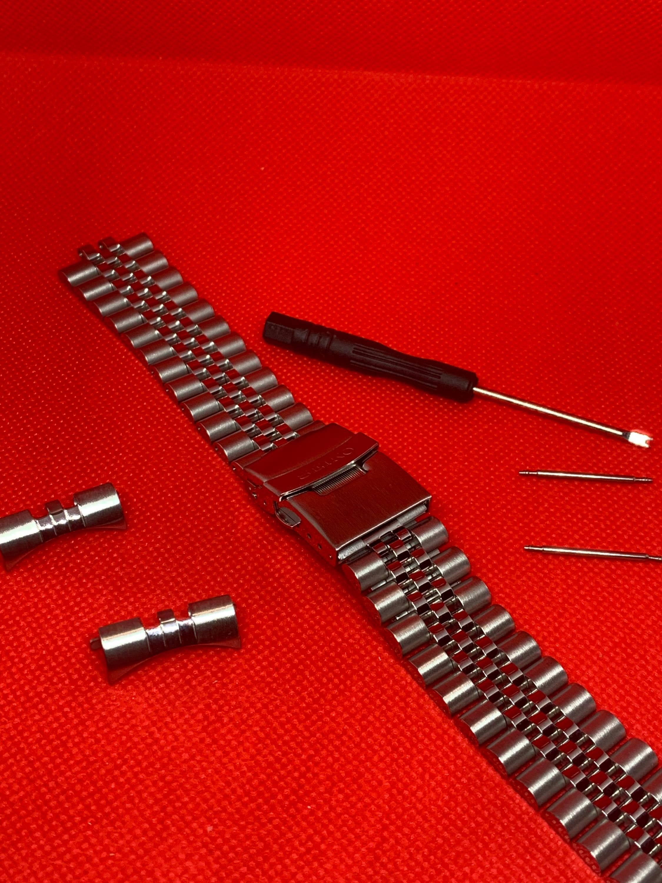 SEIKO 20mm Jubilee Watch Strap Bracelet With Curved Lug Ends - Etsy