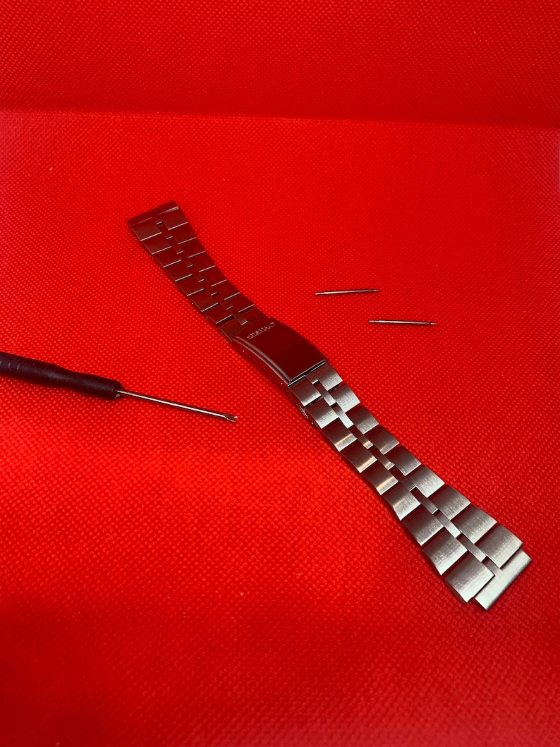 SEIKO BULLHEAD Fishbone 20mm Watch Strap Bracelet Band 6138-0040 6138 ...