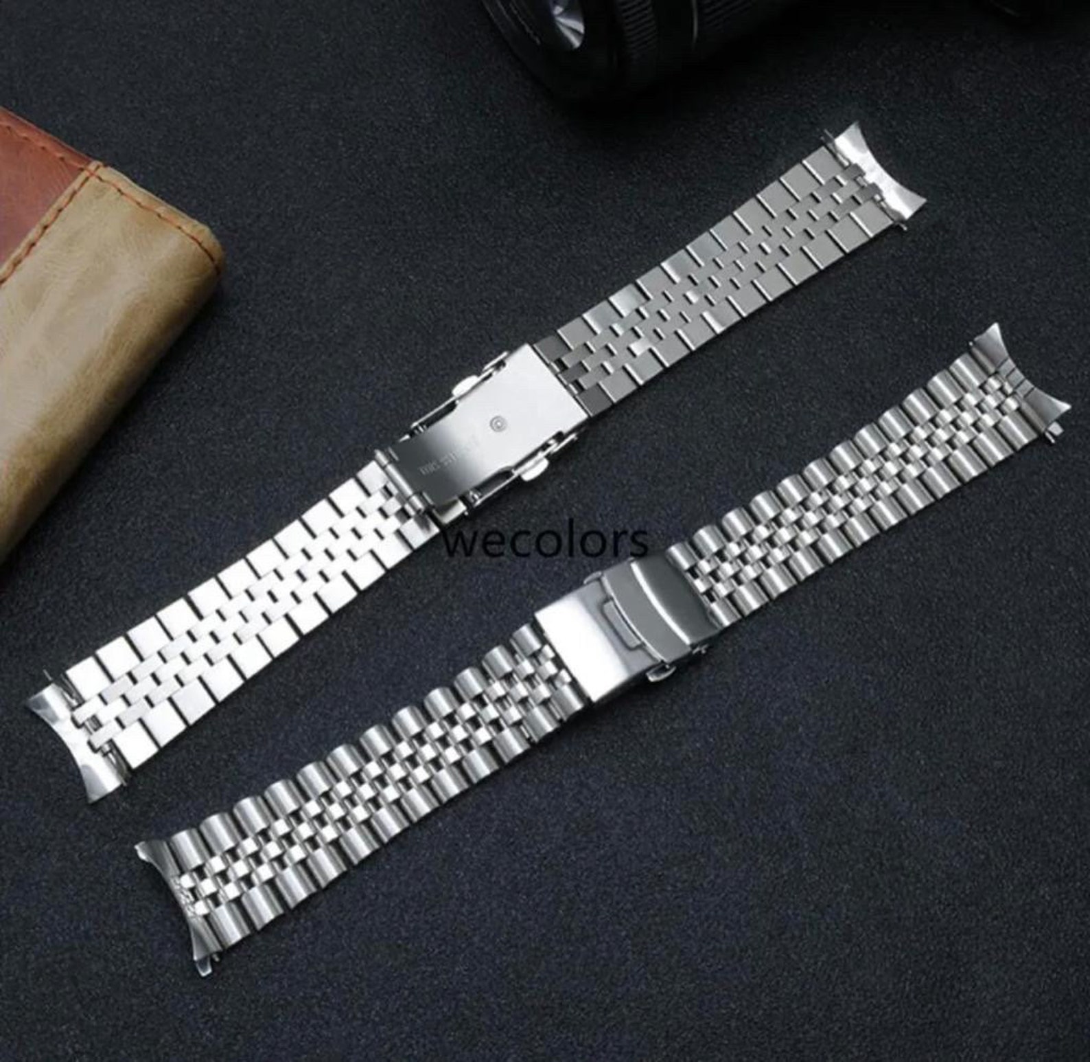 20mm / 22mm Jubilee Strap Bracelet for SEIKO Watch Cases With Curved ...