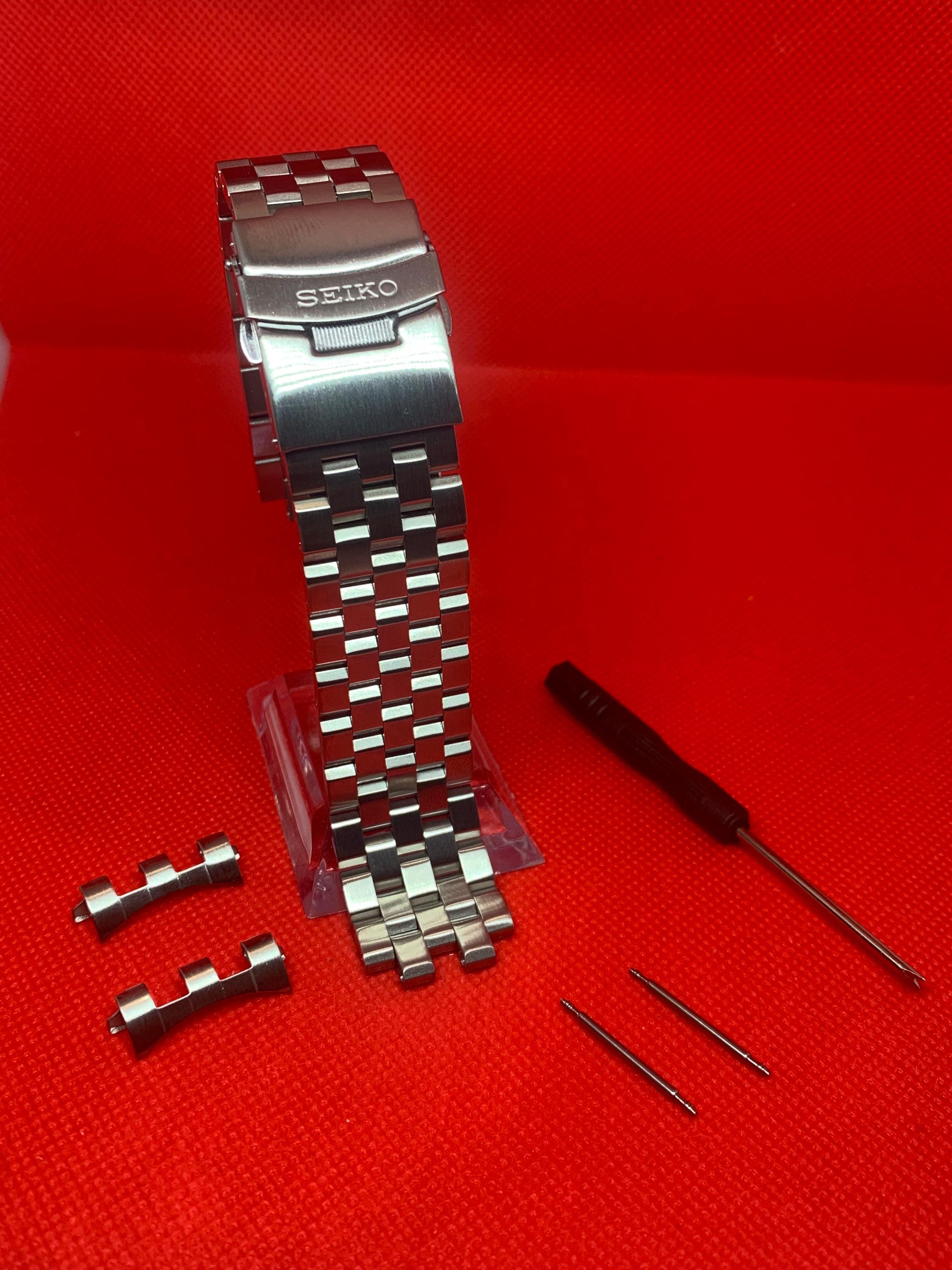 SEIKO 20mm Heavy Duty Watch Strap Bracelet With Curved Lug Ends - Etsy
