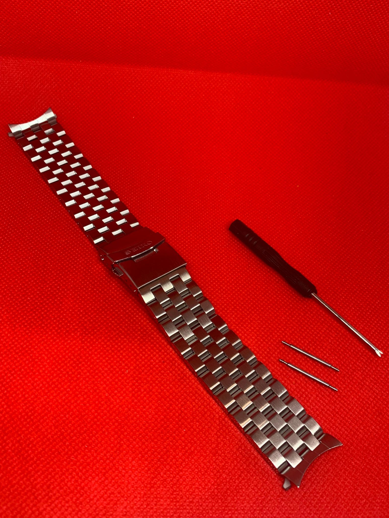 SEIKO 20mm Heavy Duty Watch Strap Bracelet With Curved Lug Ends - Etsy