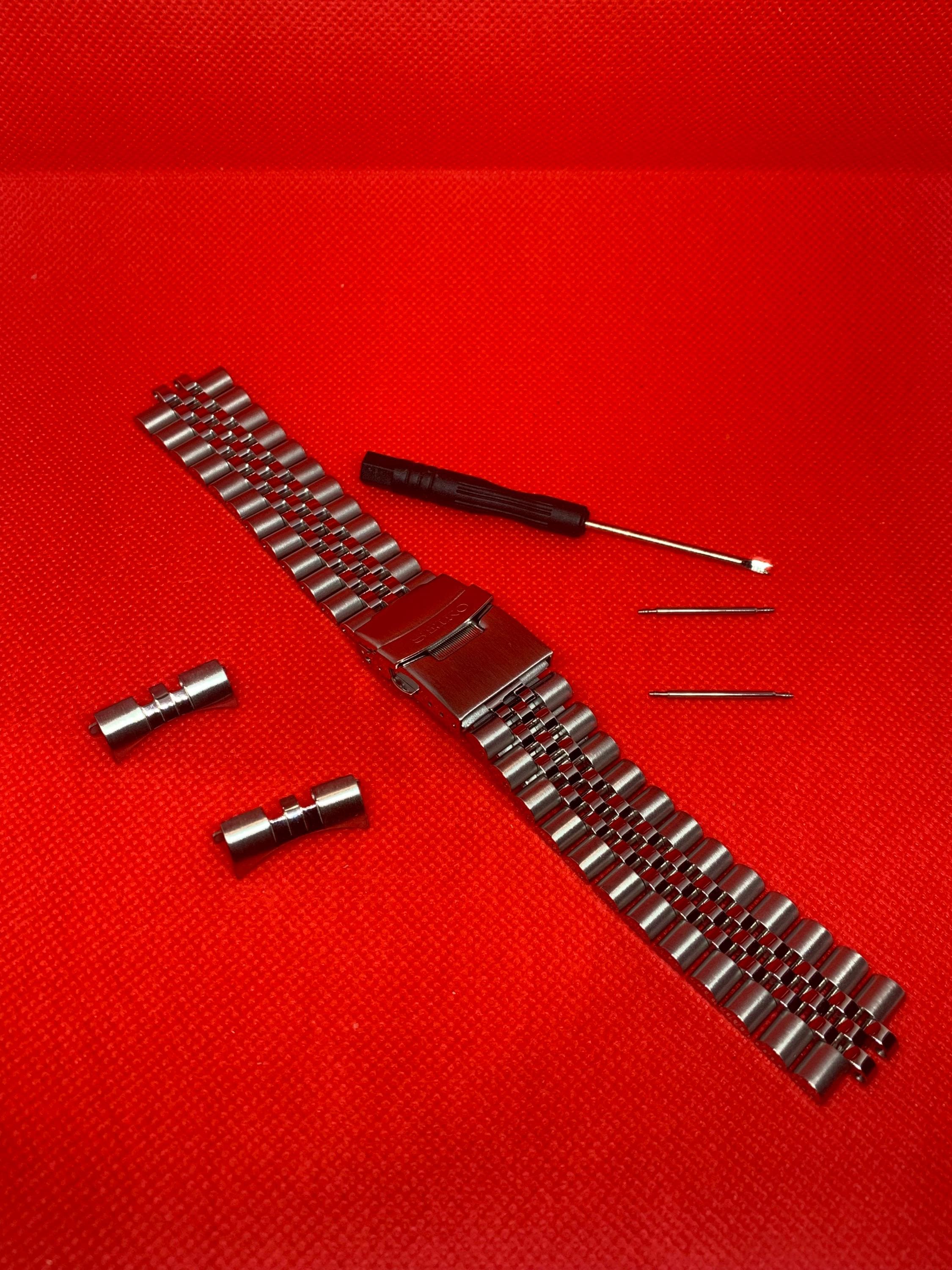 SEIKO 20mm Jubilee Watch Strap Bracelet With Curved Lug Ends - Etsy