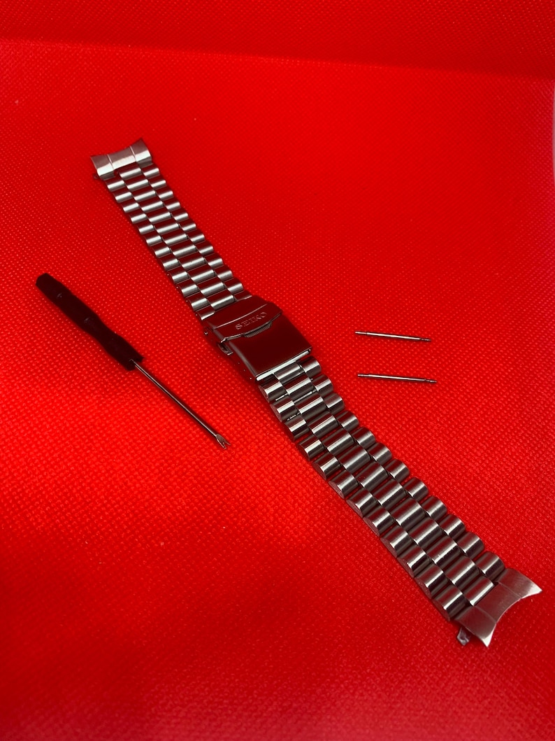 SEIKO 20mm President Watch Strap Bracelet With Curved Lug Ends - Etsy
