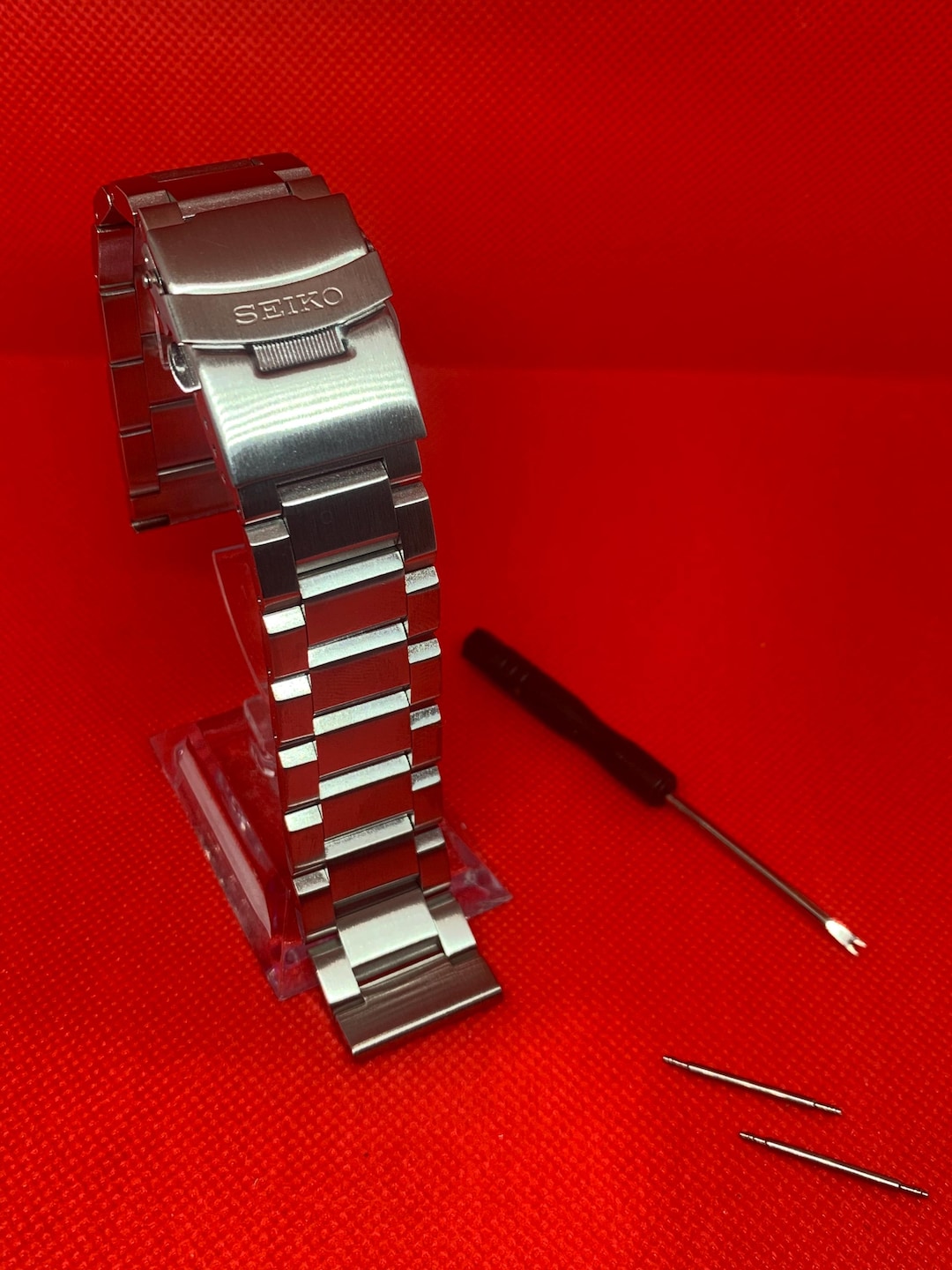 SEIKO Heavy Duty 20mm Watch Strap Bracelet Watch With Straight Lug Ends ...