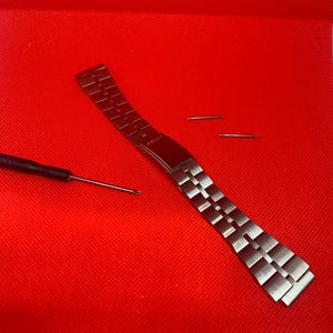 SEIKO BULLHEAD Fishbone 20mm Watch Strap Bracelet Band 6138-0040 6138 ...
